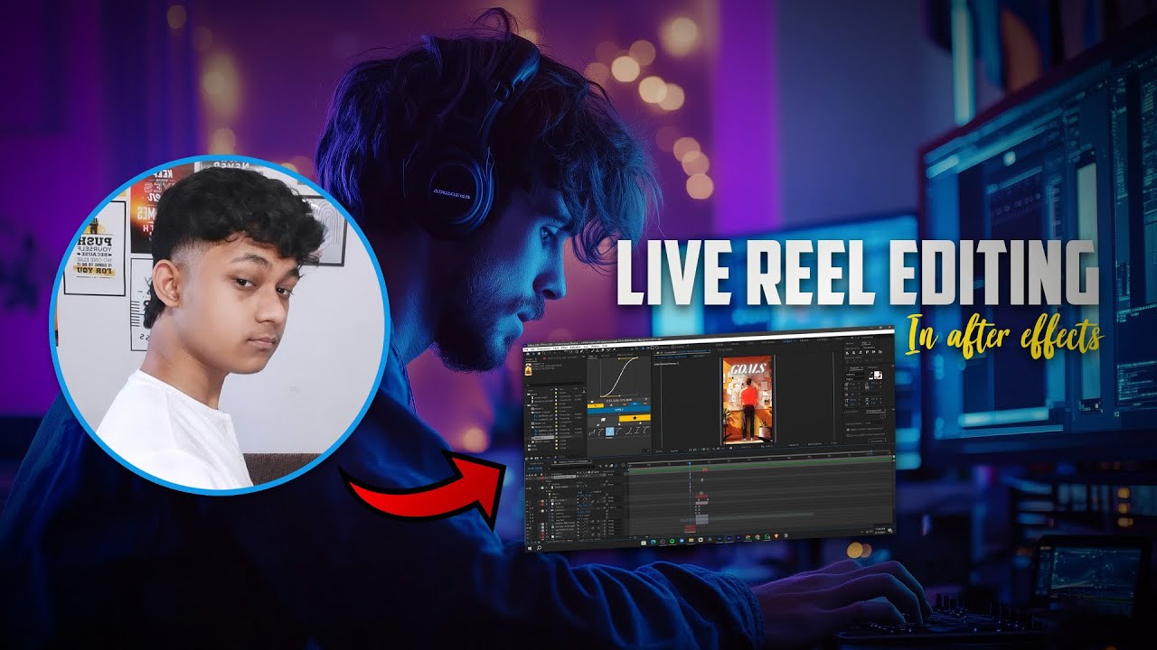 Live reel editing | Chill editing after effects - YouTube