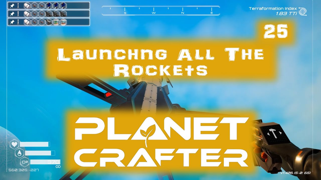 Launching All The Rockets - Planet Crafter DLC 25 - YouTube
