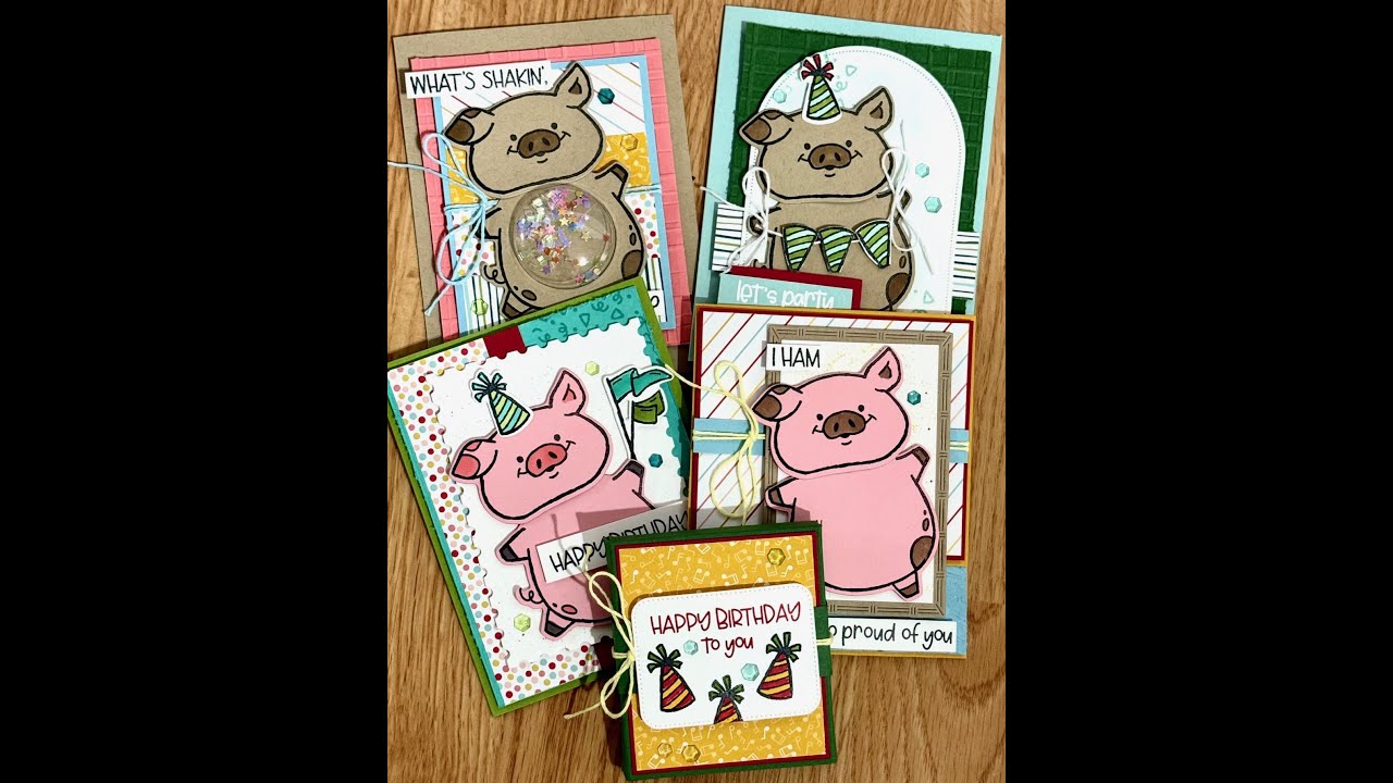 Stampin'Up! Party Piggy Bundle I Online Class To Go - YouTube