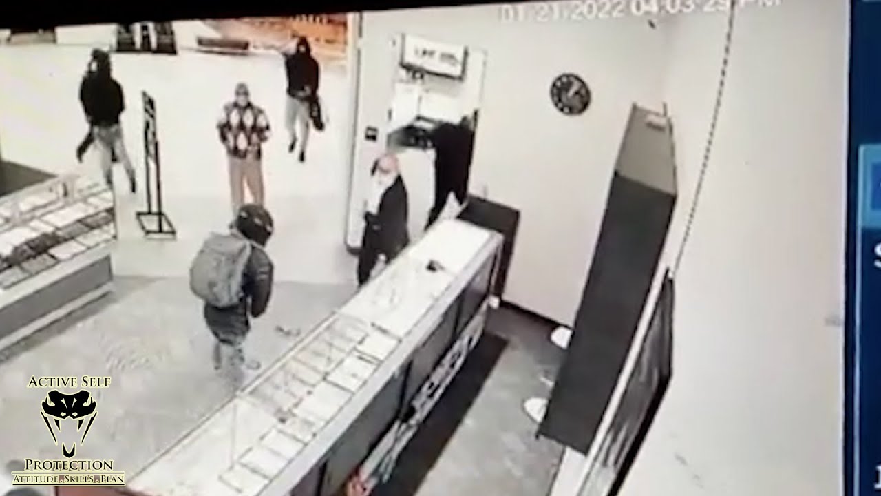 Legally Armed Store Owner Stops Multiple Robbers Cold - YouTube