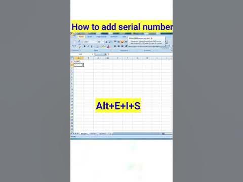How to add serial number in excel | excel tips #ahadfarooq #shorts # ...