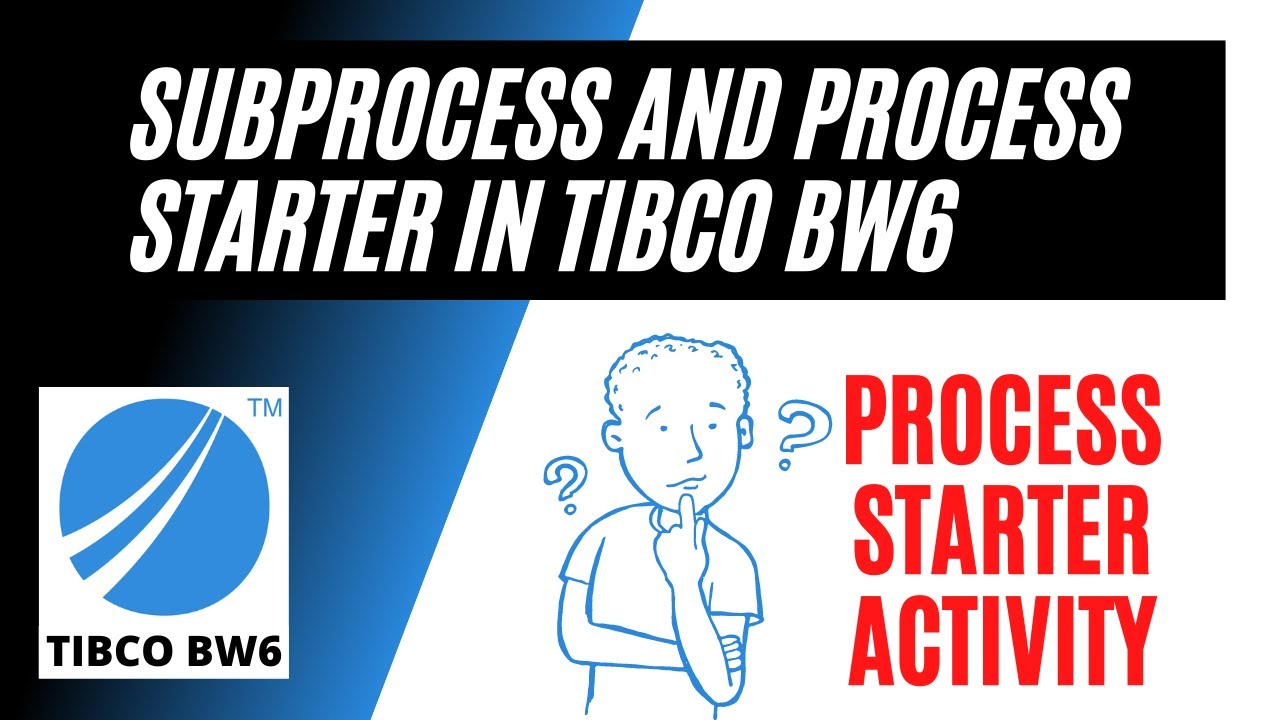 #tibco | Subprocess and Process Starter in Tibco BW6 - YouTube