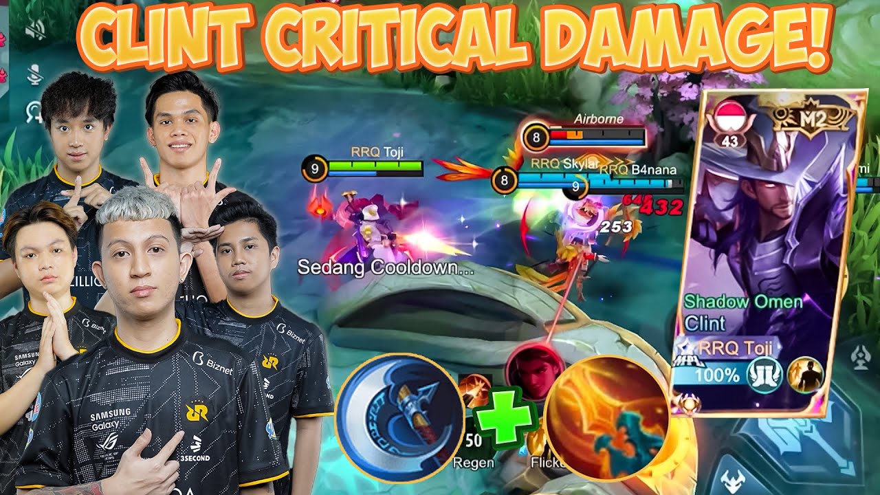 FULL TEAM RRQ - CLINT BUILD CRITICAL DAMAGE WAJIB KALIAN COBA !! - YouTube