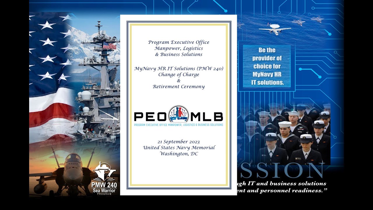 PMW 240 Change of Charge – Ken Johnson Retirement - YouTube