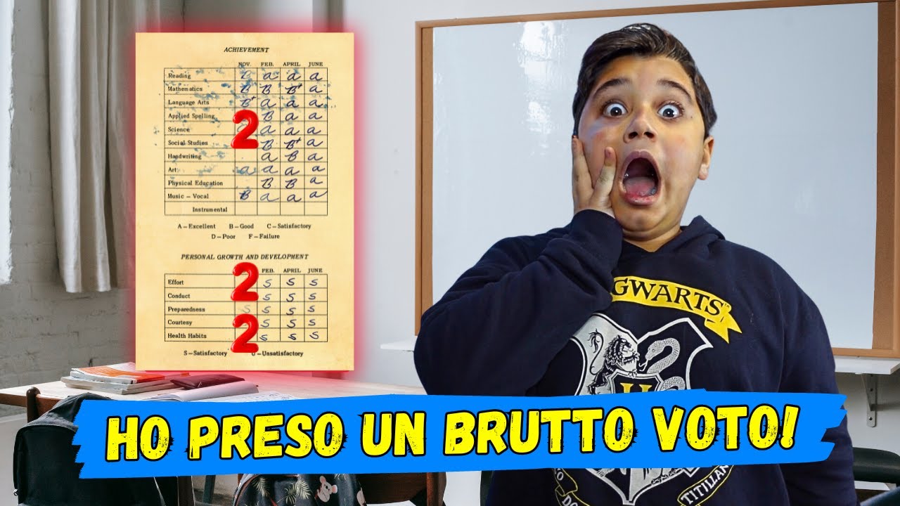 MANU MI MOSTRA LA SUA PAGELLA! *brutti voti?* - YouTube