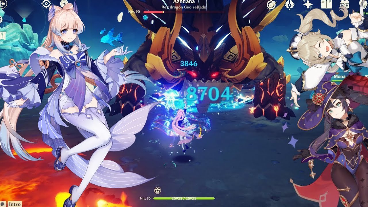 Testing「hydro catalyst trio」team vs Azhdaha.【原神】【Genshin Impact】 - YouTube