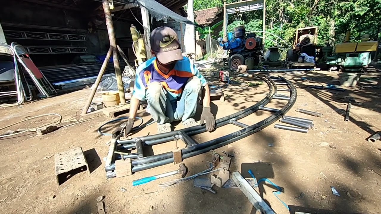 MEMBUAT TENDA PERNIKAHAN/TEROP HAJATAN. LINGKAR 6 M DAN UKURANYA..# ...