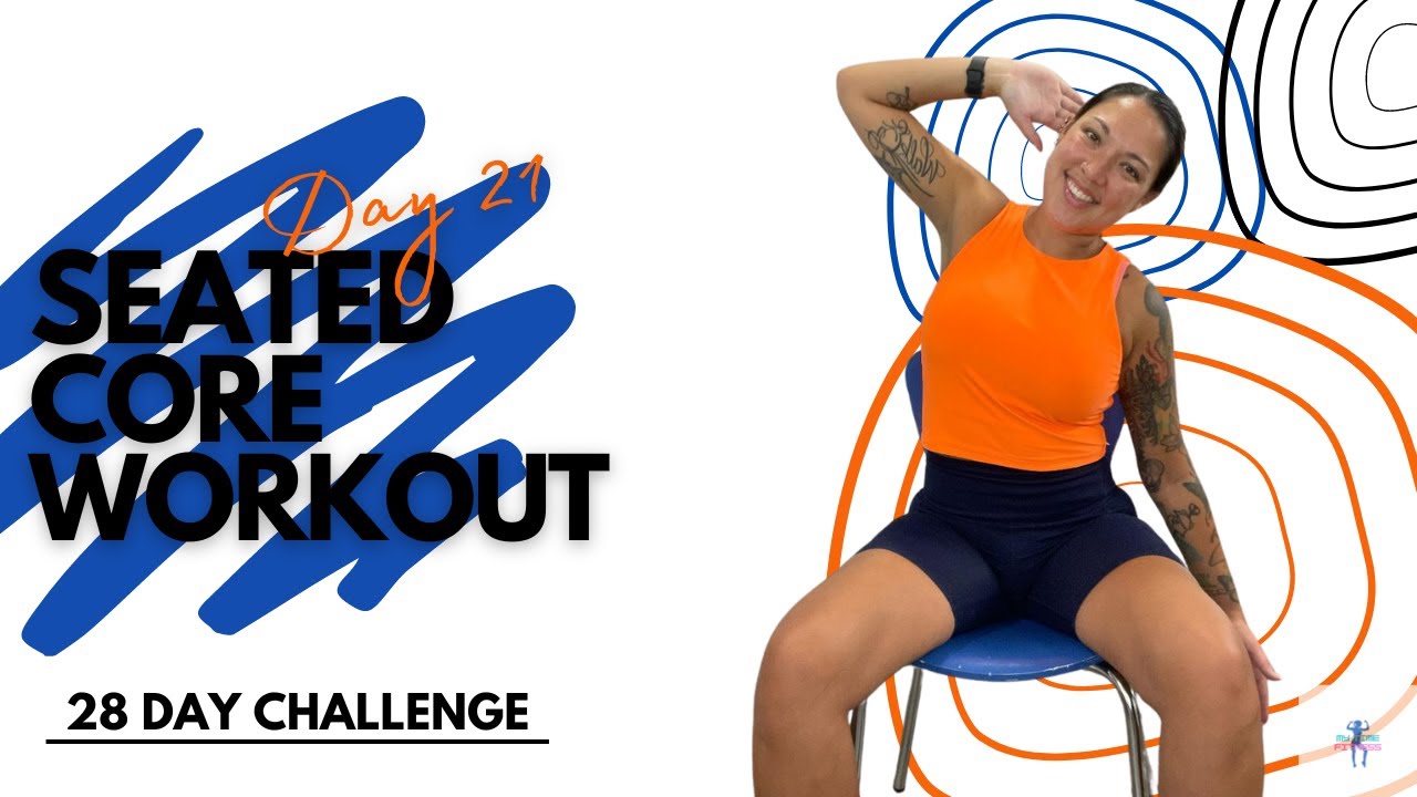 DAY 21 | Bodyweight Chair Ab Workout - 17 Minutes | 28 DAY CHALLENGE ...