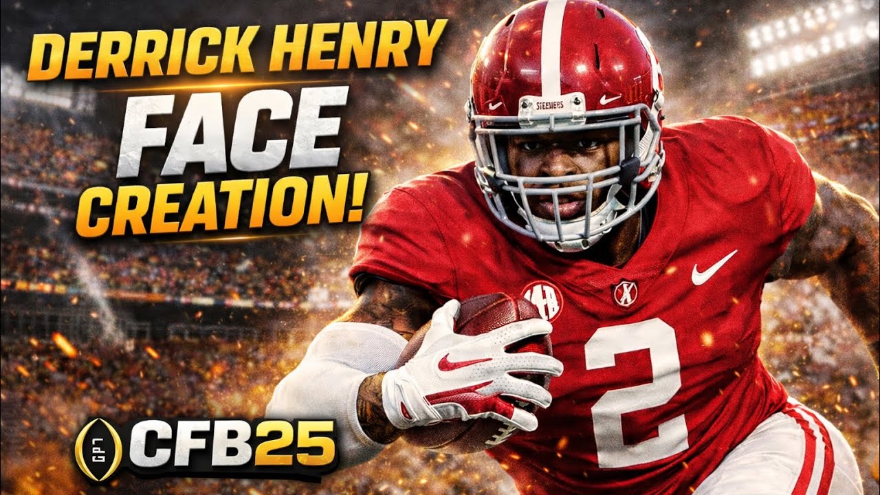 "Derrick Henry 's Face Creation in College football 25's Road to Glory ...