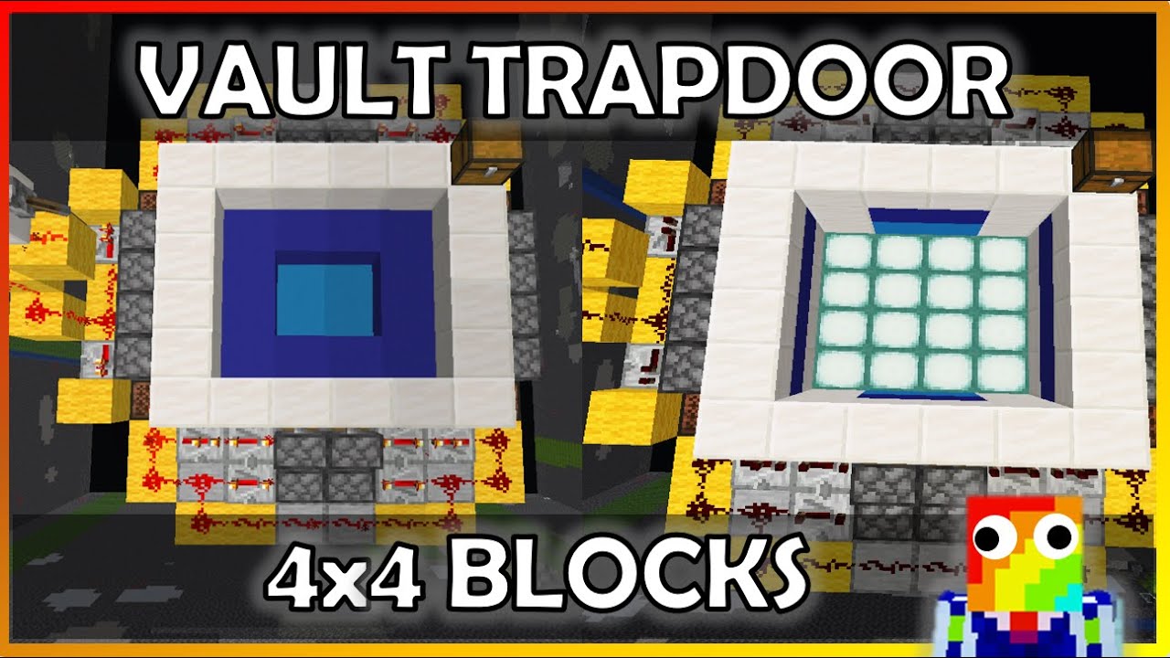 Easy Hidden 4x4 Vault Trapdoor (Minecraft 1.18.2) - YouTube