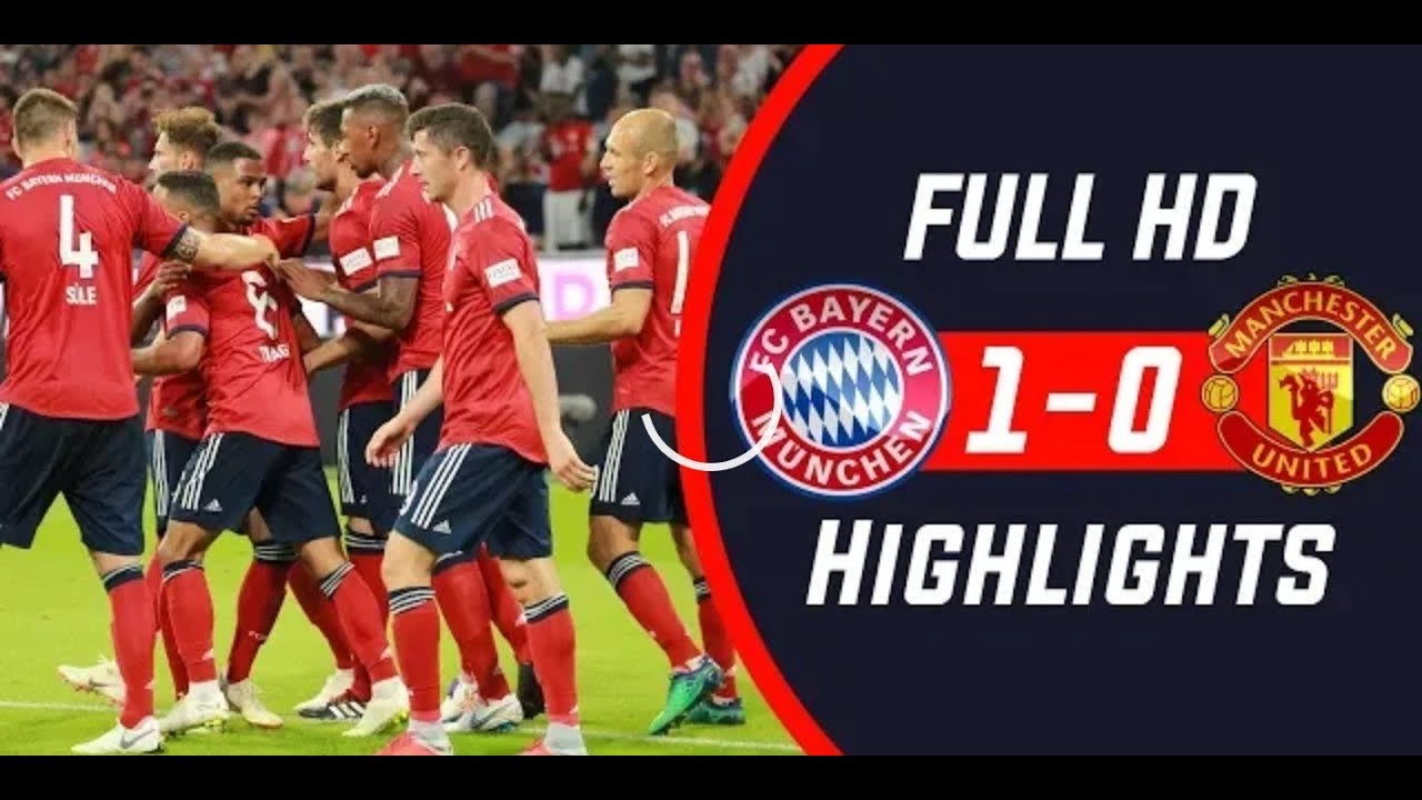 Bayern Munchen vs Manchester United 1-0 ENGLISH COMMENTARY - All Goals ...