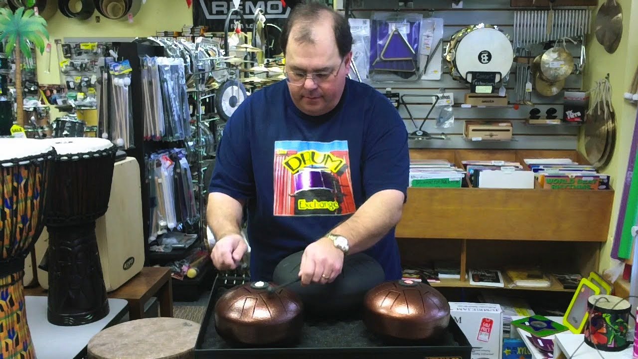 Ed Hartman Plays HAPI Drums at The Drum Exchange in Seattle, WA - YouTube