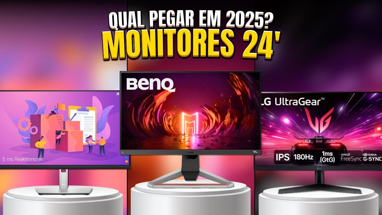 Qual Melhor MONITOR 24 POLEGADAS em 2025? Guia pra Você não Errar ...