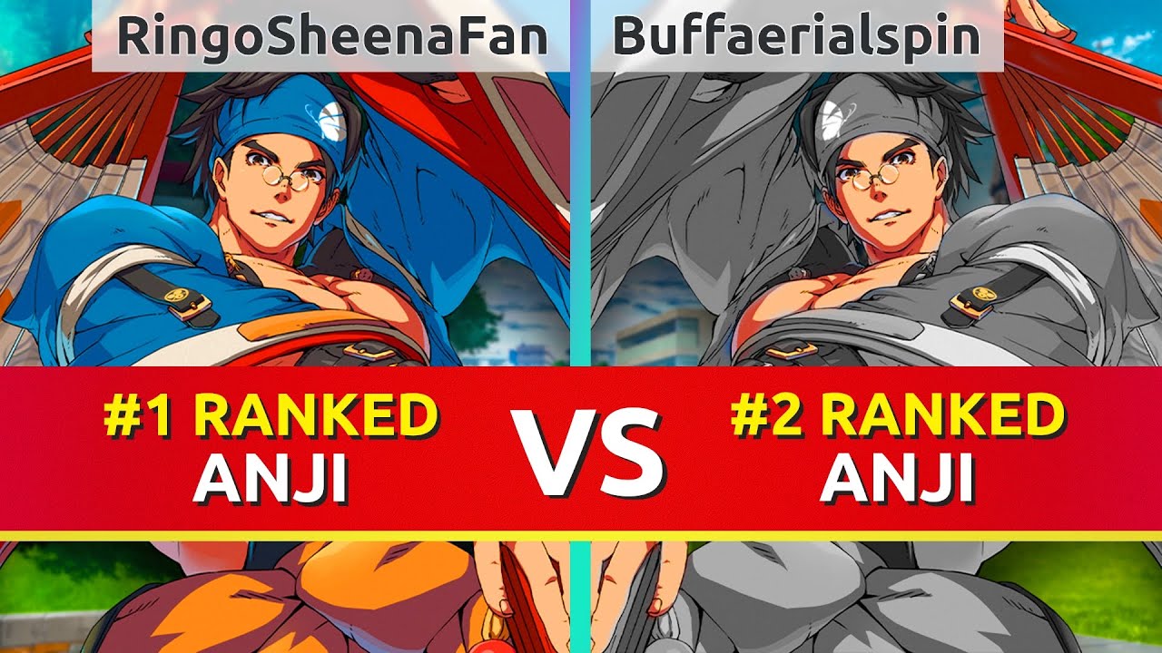 GGST RingoSheenaFan (#1 Ranked Anji) vs Buffaerialspin (#2 Ranked Anji ...