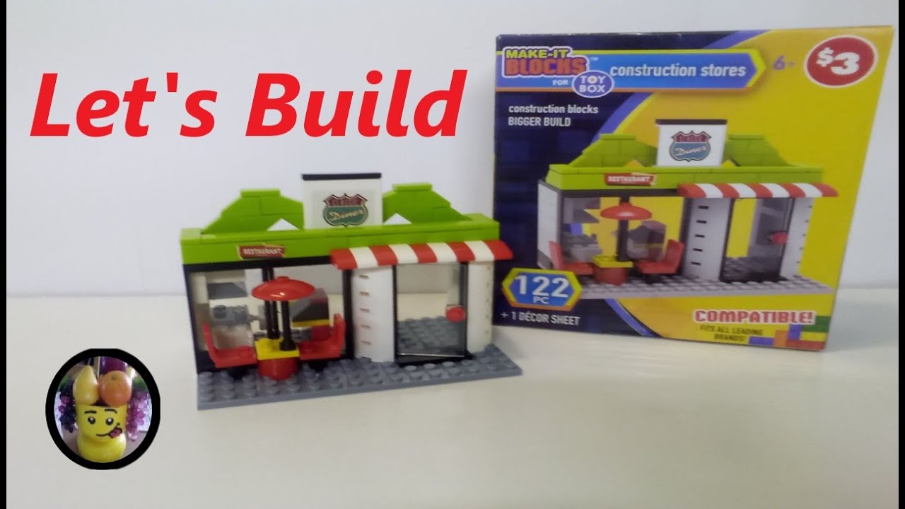 Building a make-it block classic diner - YouTube