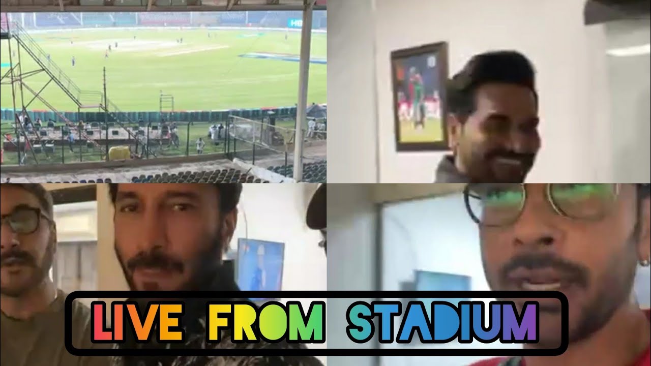 Faisal Qureshi Live From Stadium With Aijaz aslam,Adnan,Humayun saeed ...