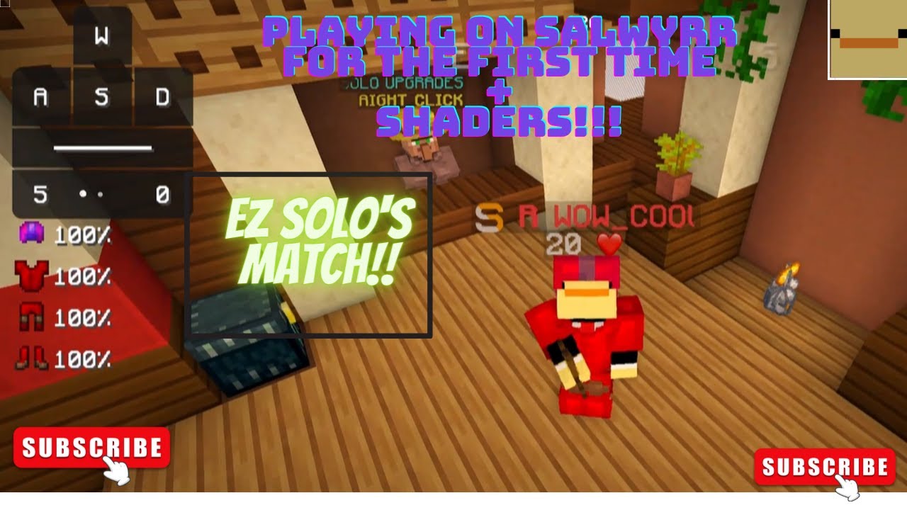 PLAYING ON SALWYRR LAUNCHER + SHADERS ON ULTIMISMC (SOLO'S MATCH) EZZ ...