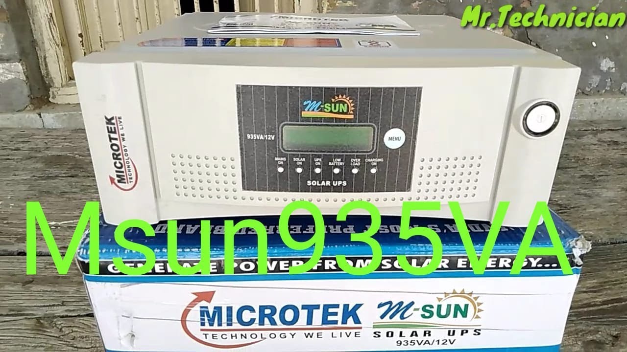 microtek solar inverter - YouTube