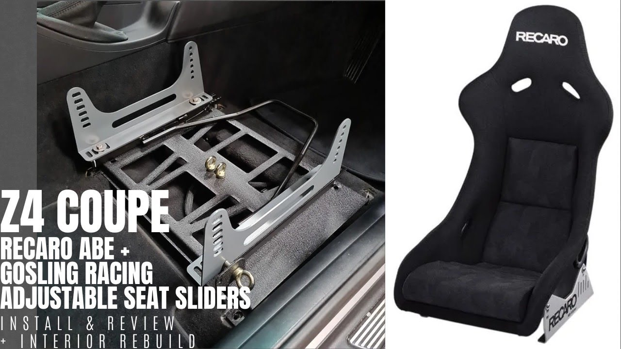 Recaro Pole Position ABE + Gosling Racing Adjustable Seat Mounts ...