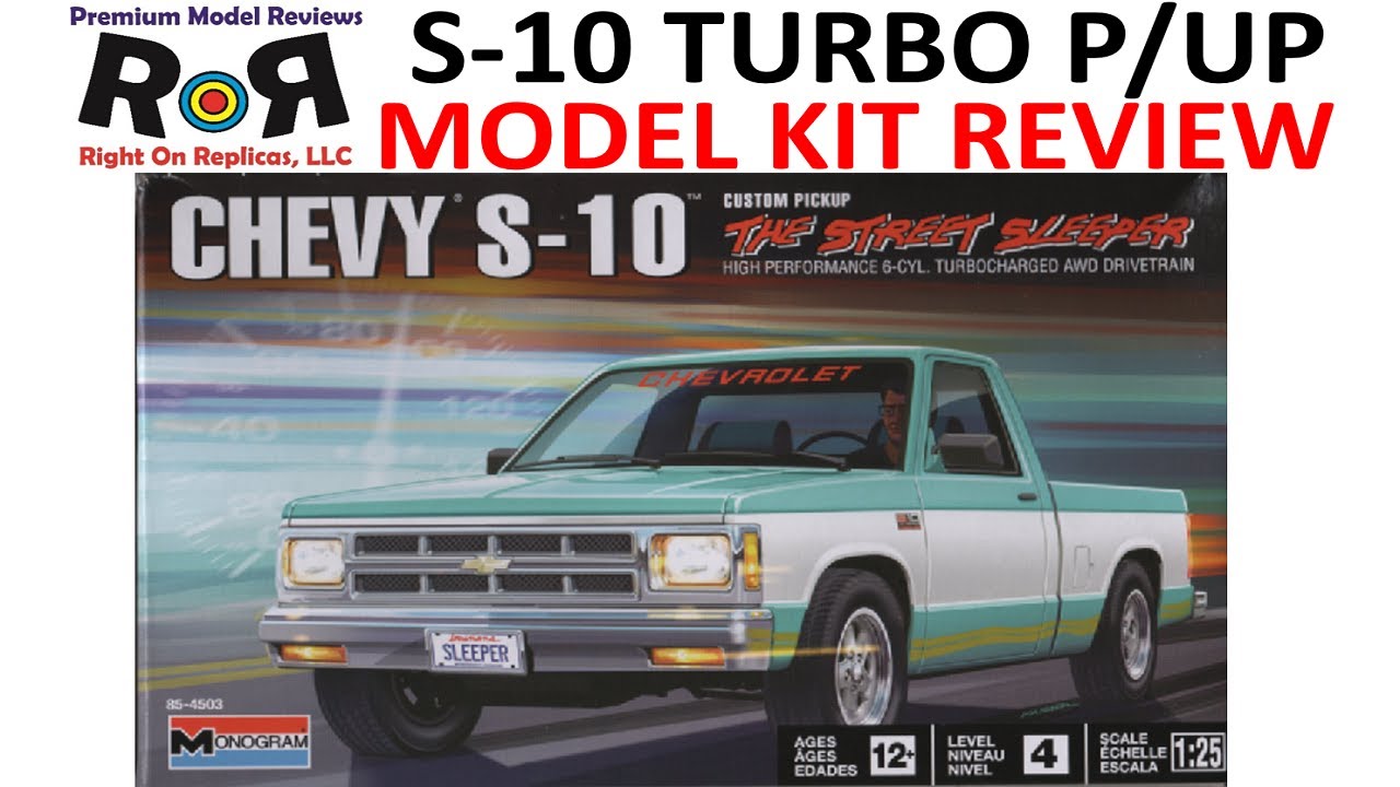 Chevy S-10 Turbo-Charged Pickup 1:25 Scale MGRM 4503 -Model Kit Build ...