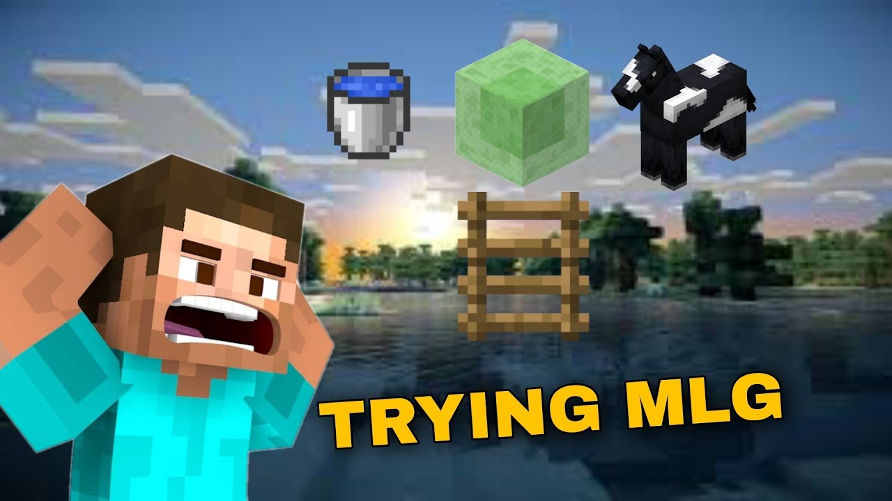TRYING MLG IN MINECRAFT - YouTube