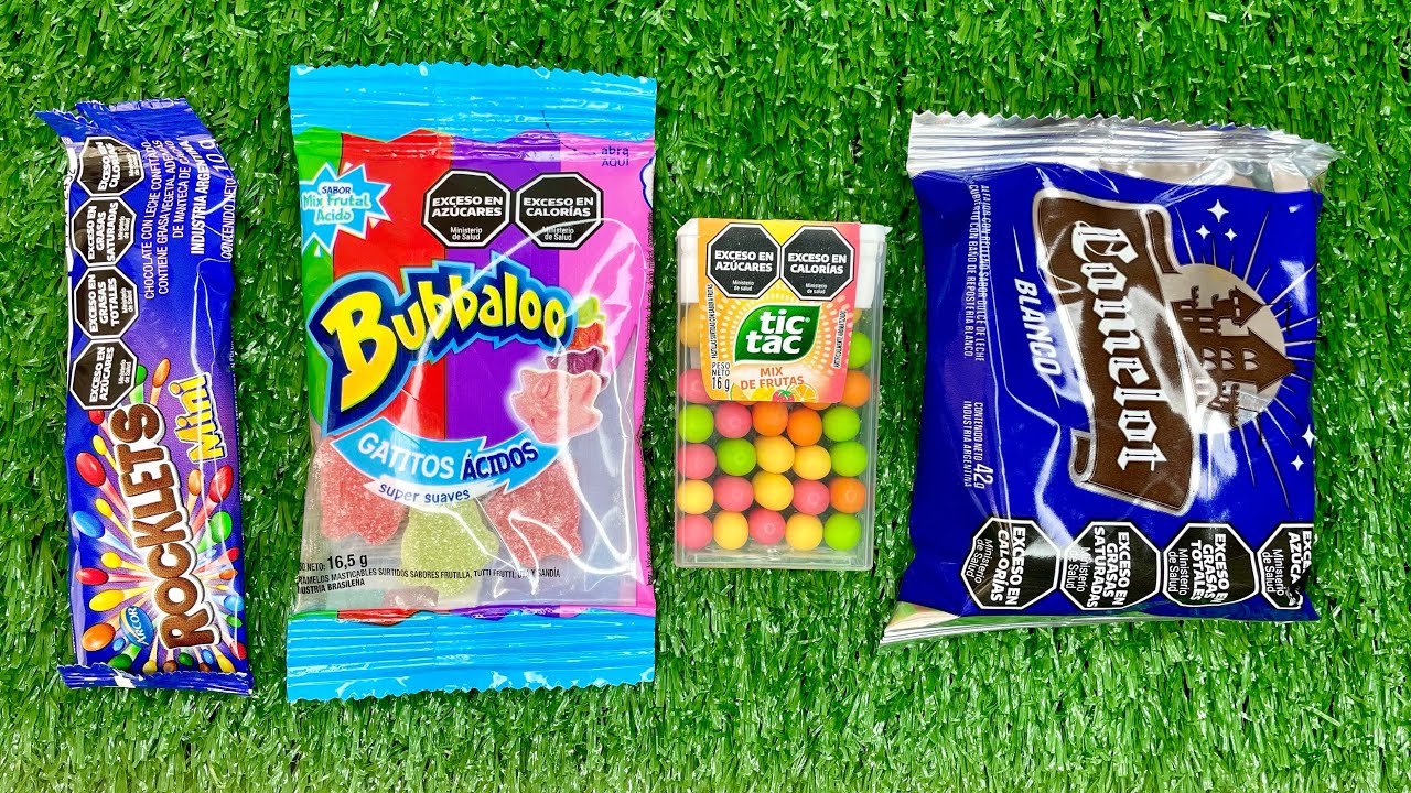 Satisfying Video AMSR opening Candy gummies chocolate crunchy relaxing ...