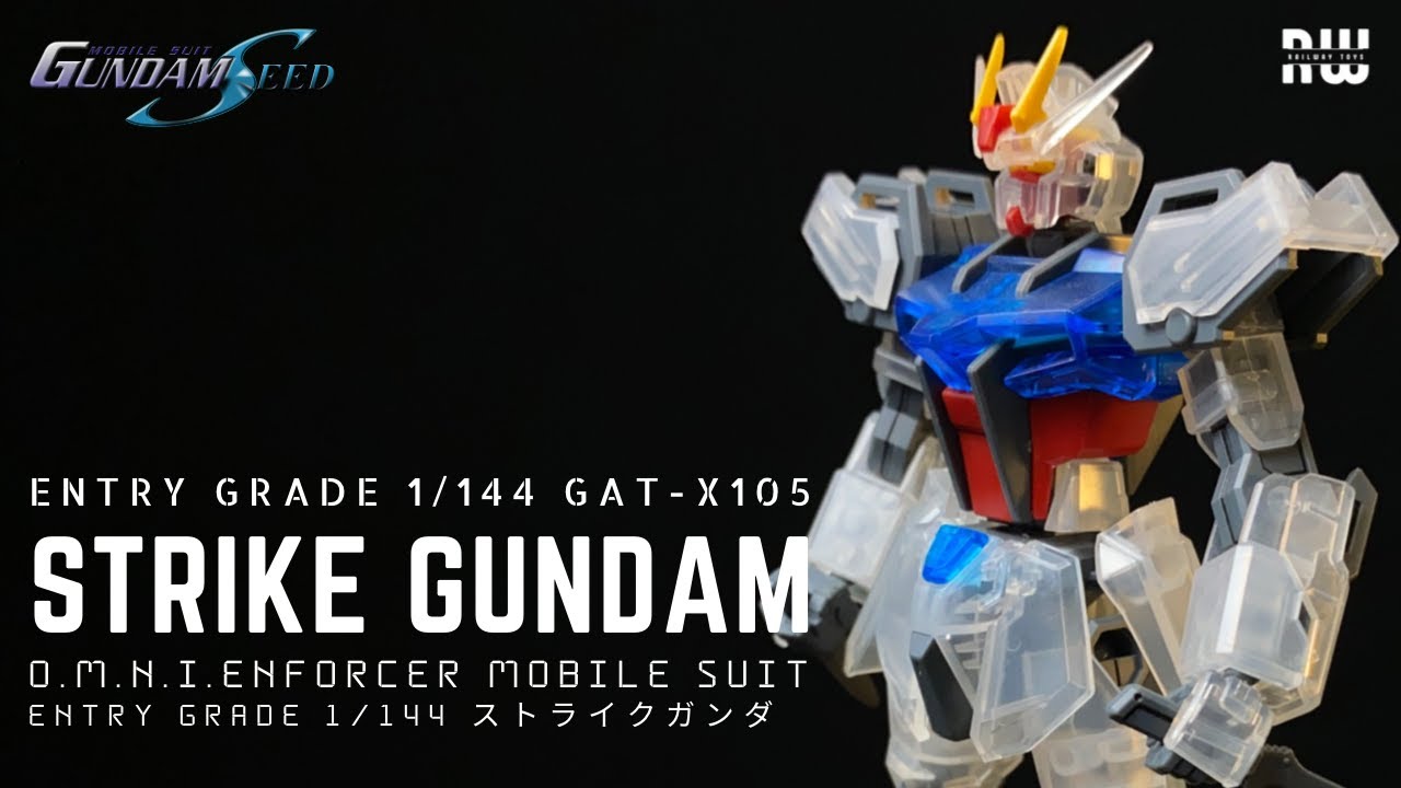 Entry Grade Strike Gundam (Solid Clear Version) | Unboxing | Speed ...
