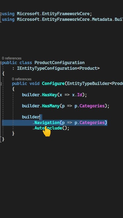 Auto Include EF Navigation Properties With This Trick #shorts - YouTube