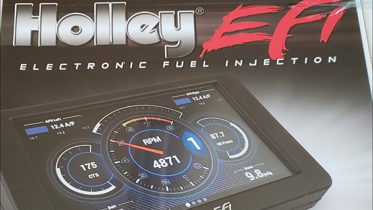 Holley digital dash screen and rear parachute kit arrived - YouTube