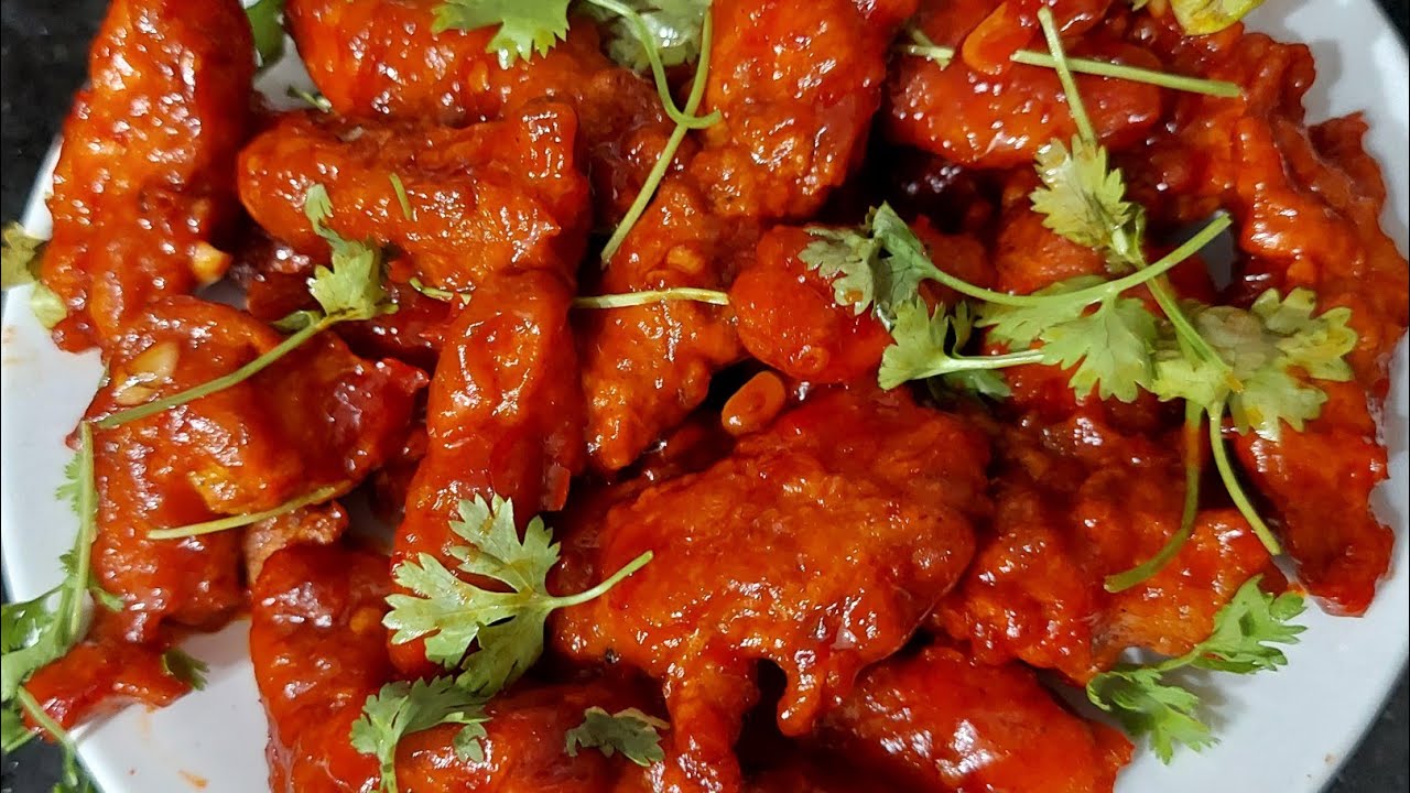 schezwan chicken restaurant style recipe by my kitchen tasty dishes 😋 ...