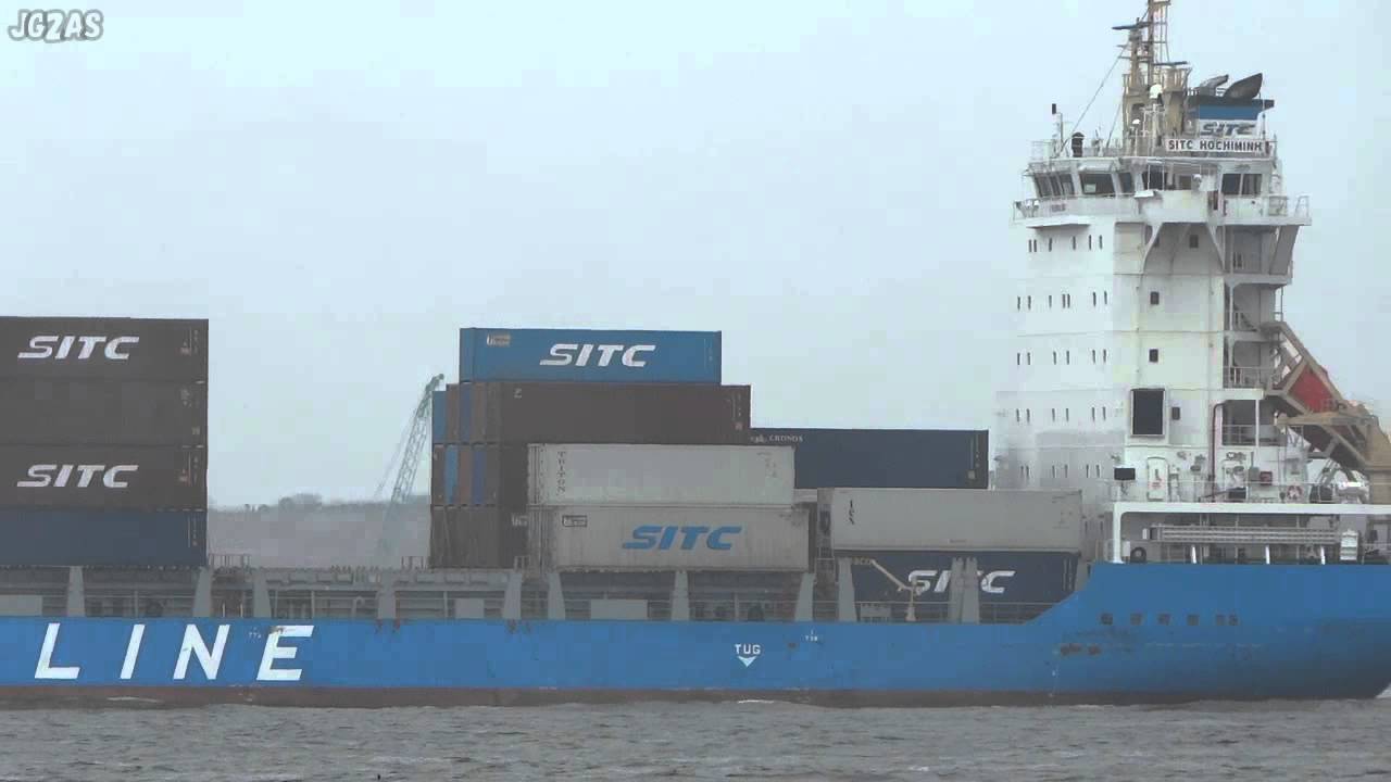 [船]SITC HOCHIMINH Container ship コンテナ船 Tokyo Port 東京港 2013-MAR - YouTube