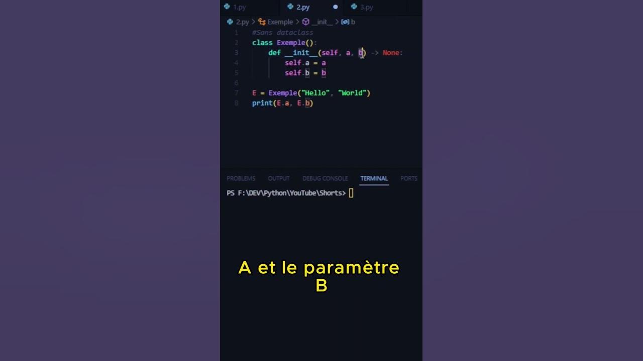 Les Dataclass Shorts Python Programming Tips Youtube