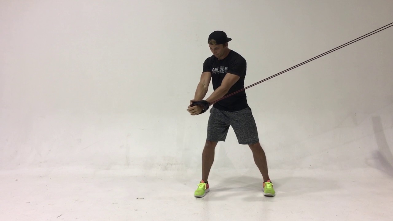 Resistance Band Wood Chops Youtube