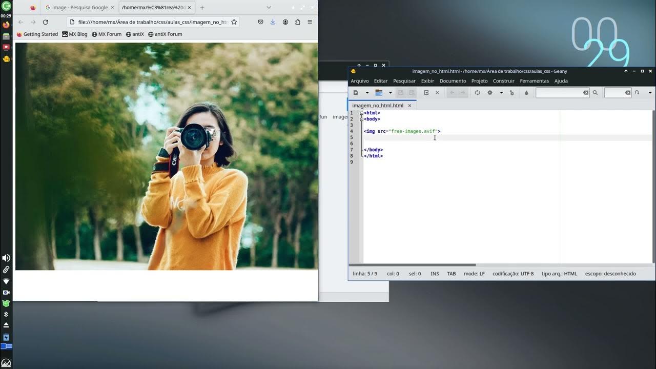 html como colocar / adicionar imagem no html / tag img - YouTube