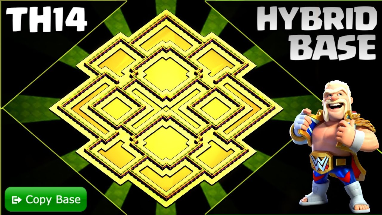 NEW BASE ! TH14 HYBRID BASE 2025 ! Town Hall 14 Base COPYLINK - Clash ...