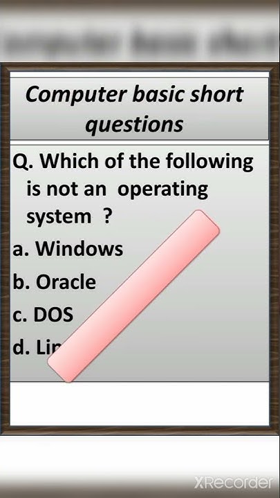 computer basic knowledge questions || computer quiz questions ...