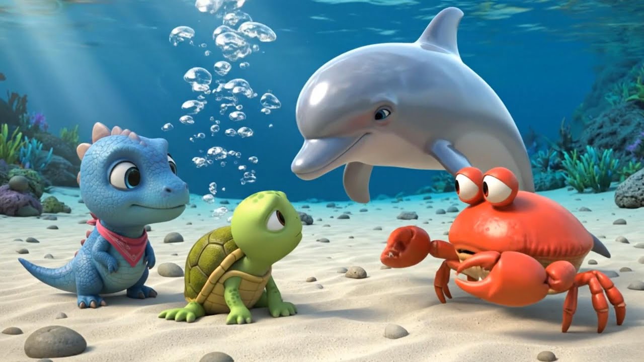 Dino, Tiny, and Crab: Flippy the Dolphin’s Lesson - How to Make the ...