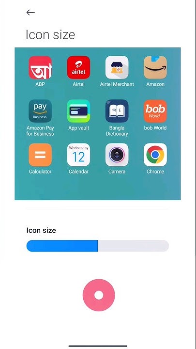 How to reduce icon size on smartphone |🔥Icon Size | #settings #iconsize #short - YouTube