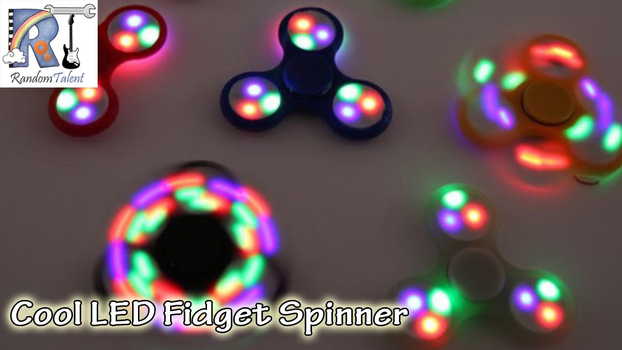 LED fidget spinner unboxing - YouTube