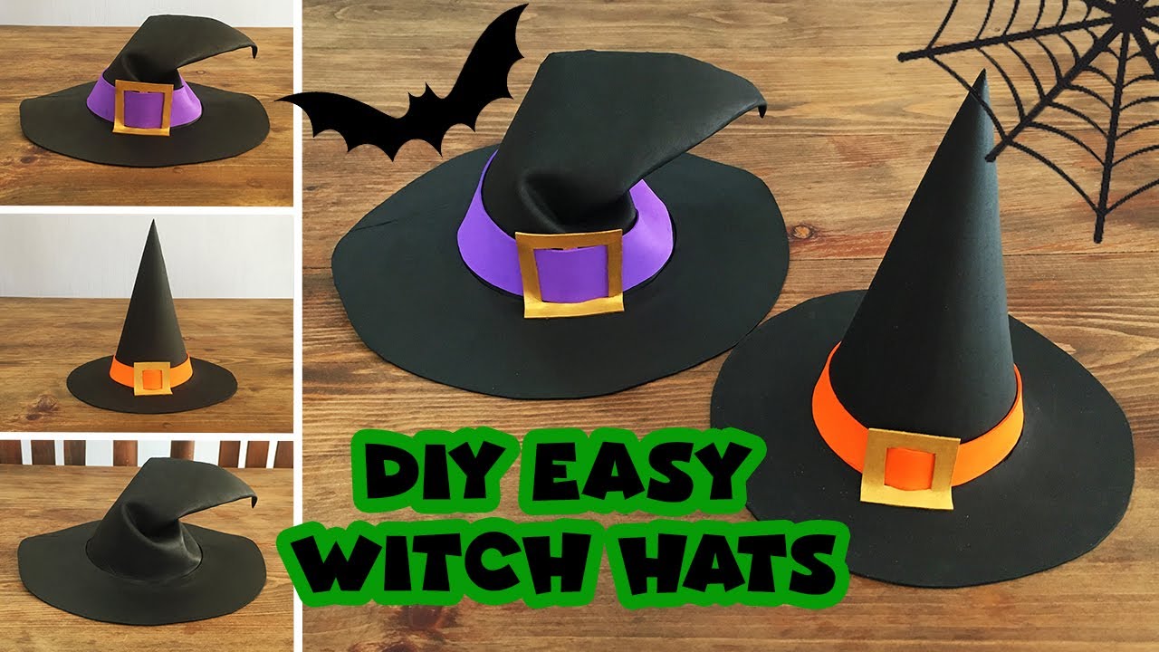 DIY Easy Witch Hats - YouTube