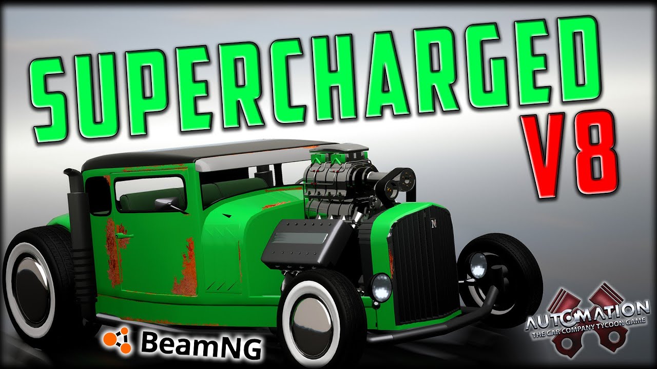I Built A Crazy Supercharged Hot Rod!! Automation - BeamNG - YouTube
