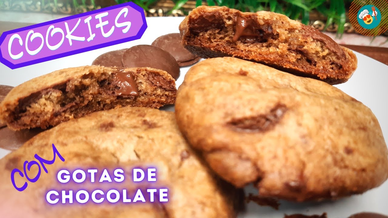 Cookies Com Gotas de Chocolate: O Clássico Imperdível - YouTube