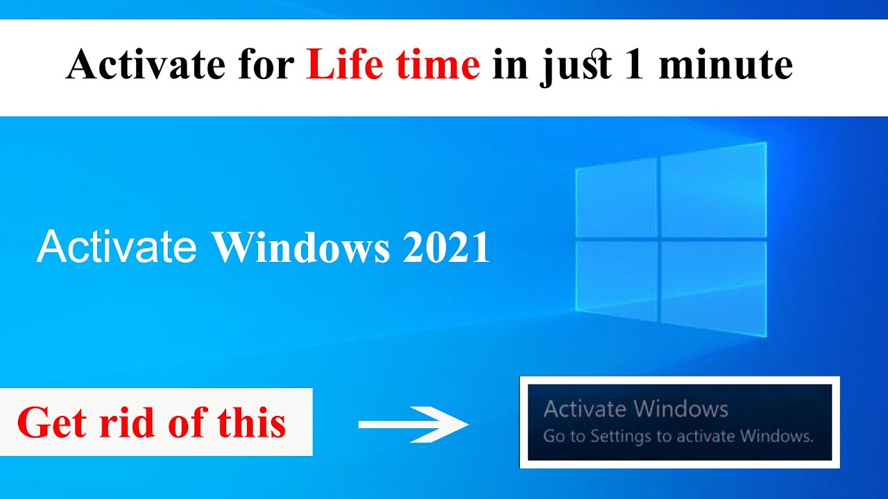 How to activate Windows & remove watermark | no software and without ...