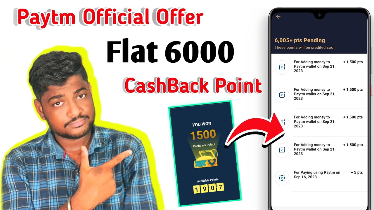 Paytm New Official Offer Flat 6000 CashBack Point !! Paytm Add Money ...