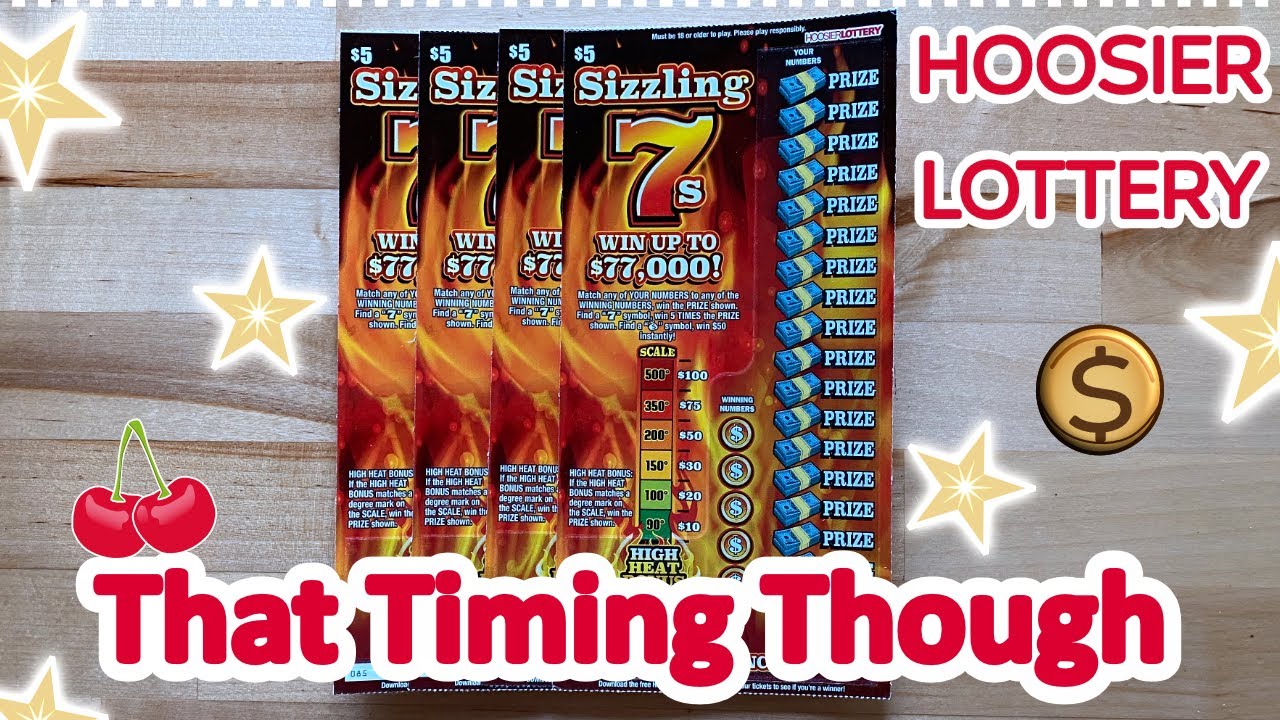 Sizzling 7's - Indiana Scratch Off Tickets - Hoosier Lottery - $20 ...