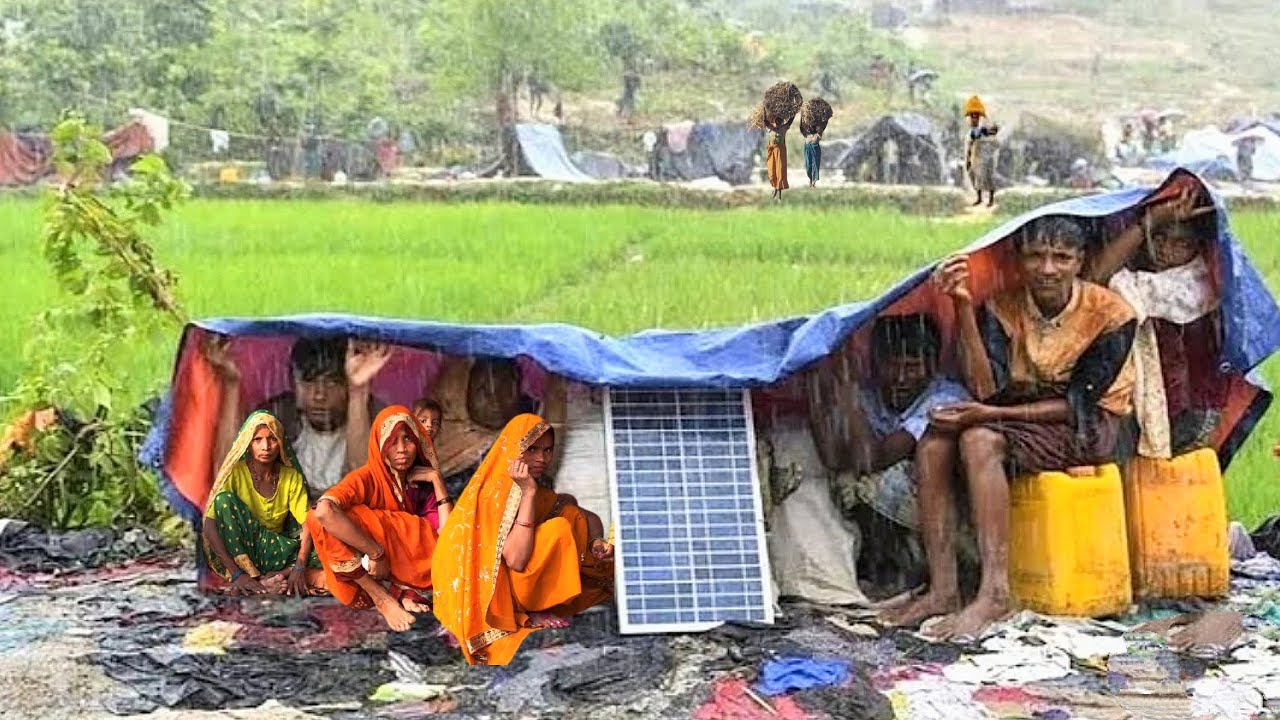 Nature Life Of Poor People In UP India || Life Of The Poor In The 🌧Rain ...