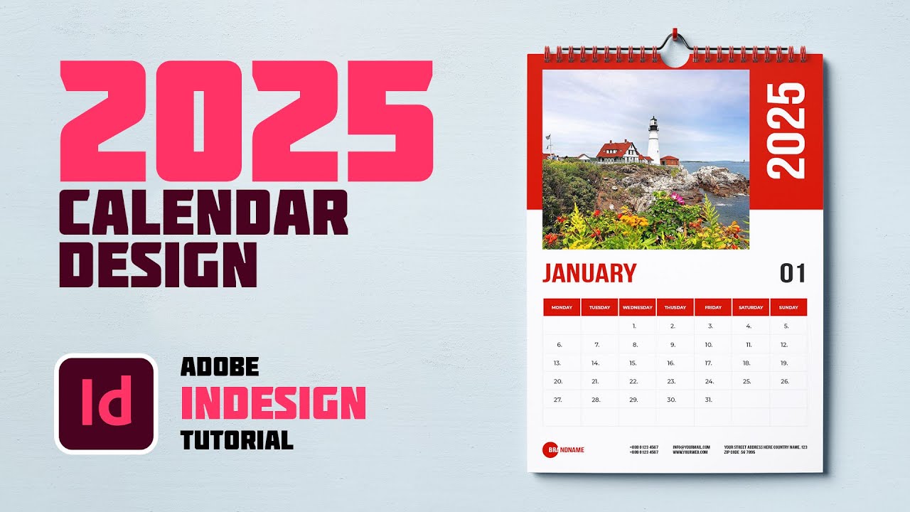 Design a Stunning 2025 Calendar in Adobe InDesign Step-by-Step Tutorial ...