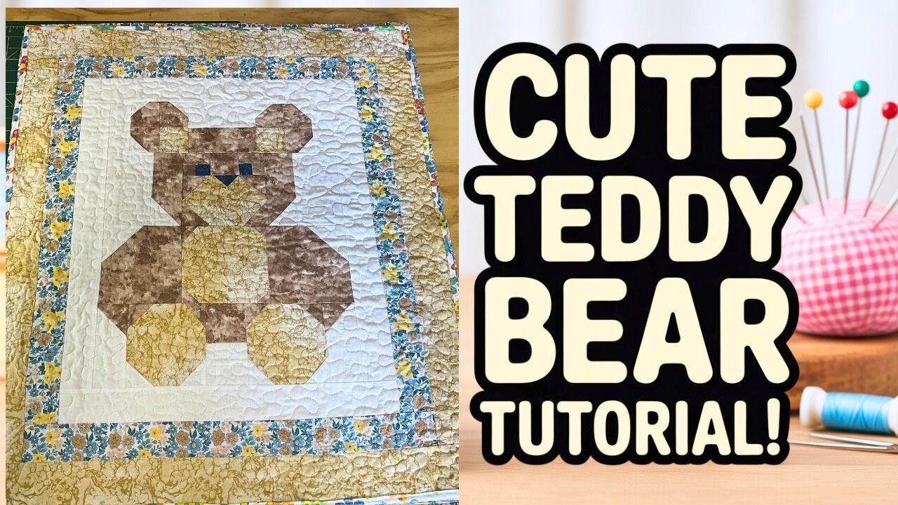Teddy Bear Quilt Block Pattern My Three Bears | Quilters Warehouses