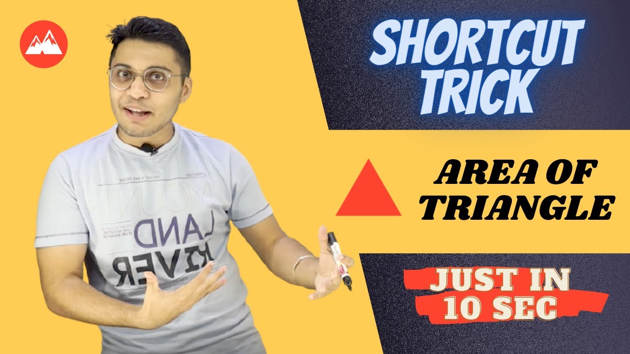 SHORTCUT TRICK TO FIND AREA OF TRIANGLE USING DETERMINANTS JUST IN 10 ...
