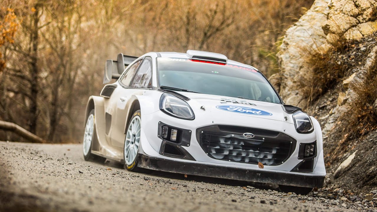 Ford Puma Rally1 Hybrid - Tests Rallye Monte-Carlo 2023 - Ott Tänak ...